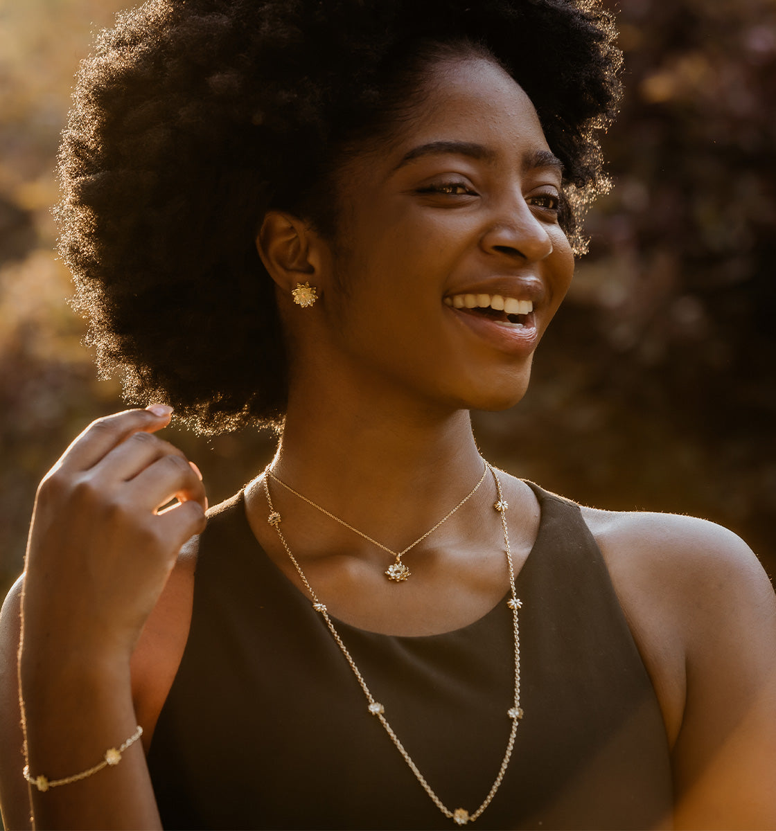 Sterling Silver Ladies Flower Jewelry | Patrick Mavros