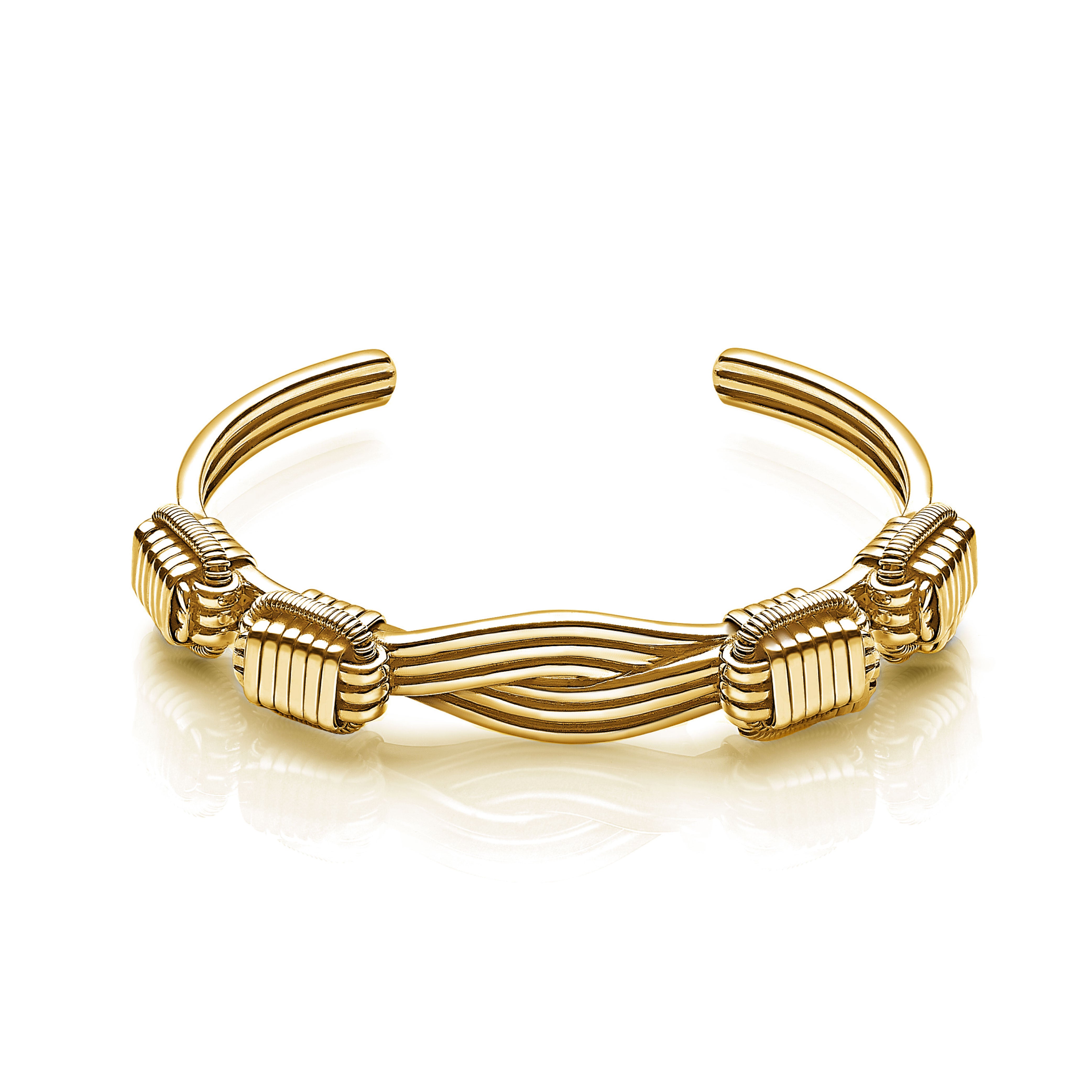 Elephant Hair Cuff Mens in 18K Gold – Patrick Mavros