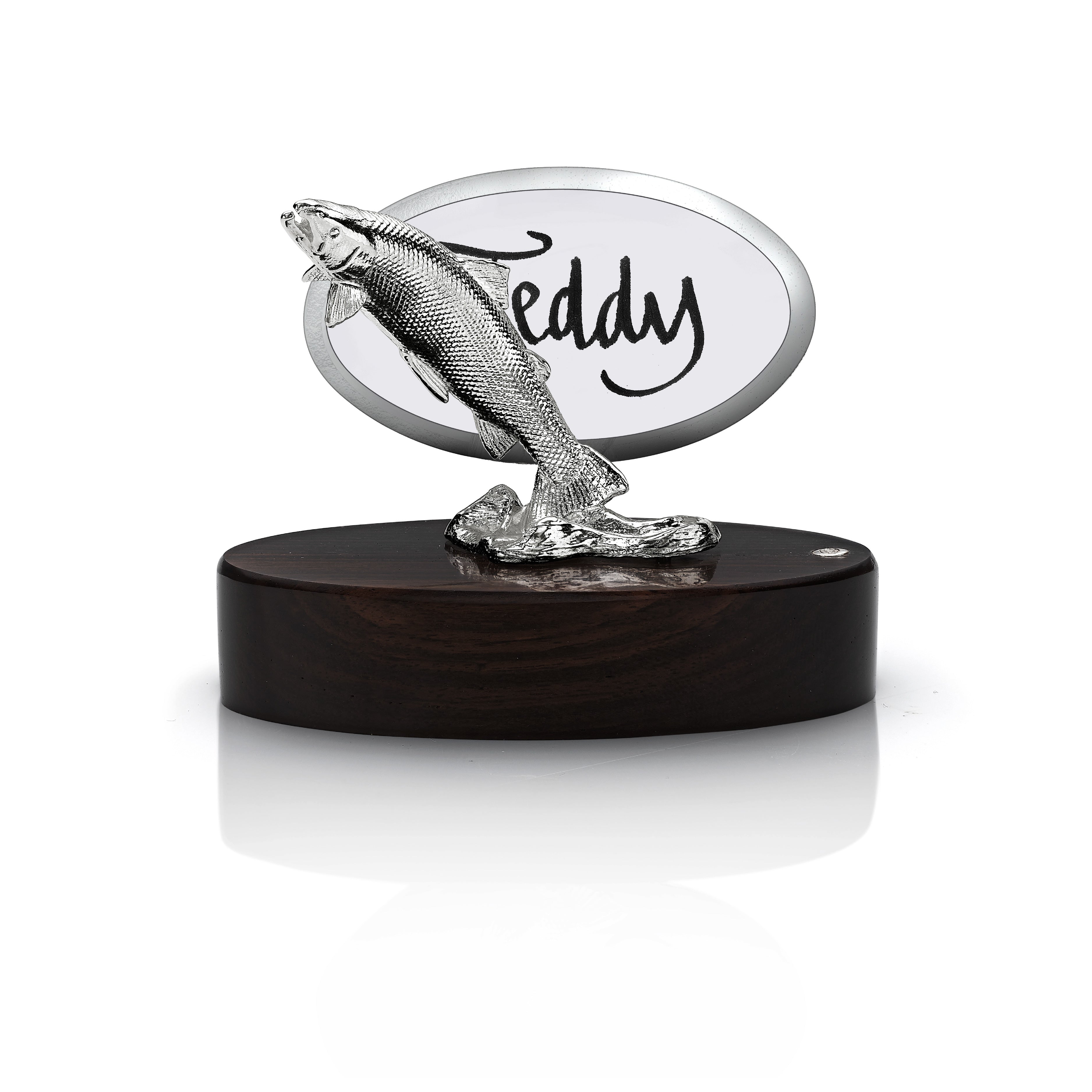 Salmon Place Card Holder in Silver | Animals of the North Collection ...