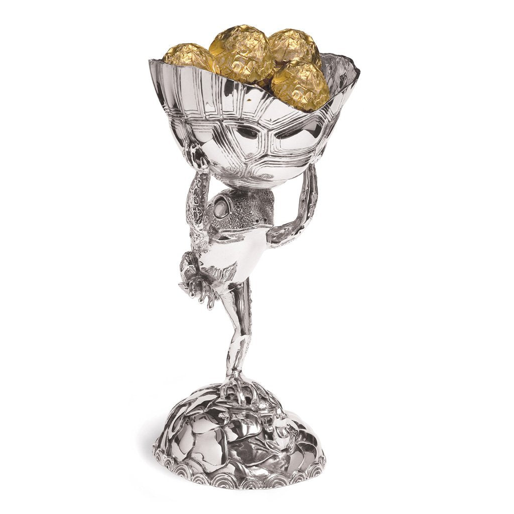Frog & Tortoise Candy Bowl in Silver – Patrick Mavros