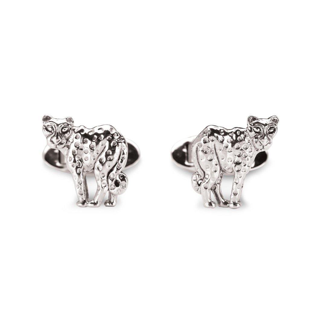 Cheetah Cufflinks in Silver – Patrick Mavros
