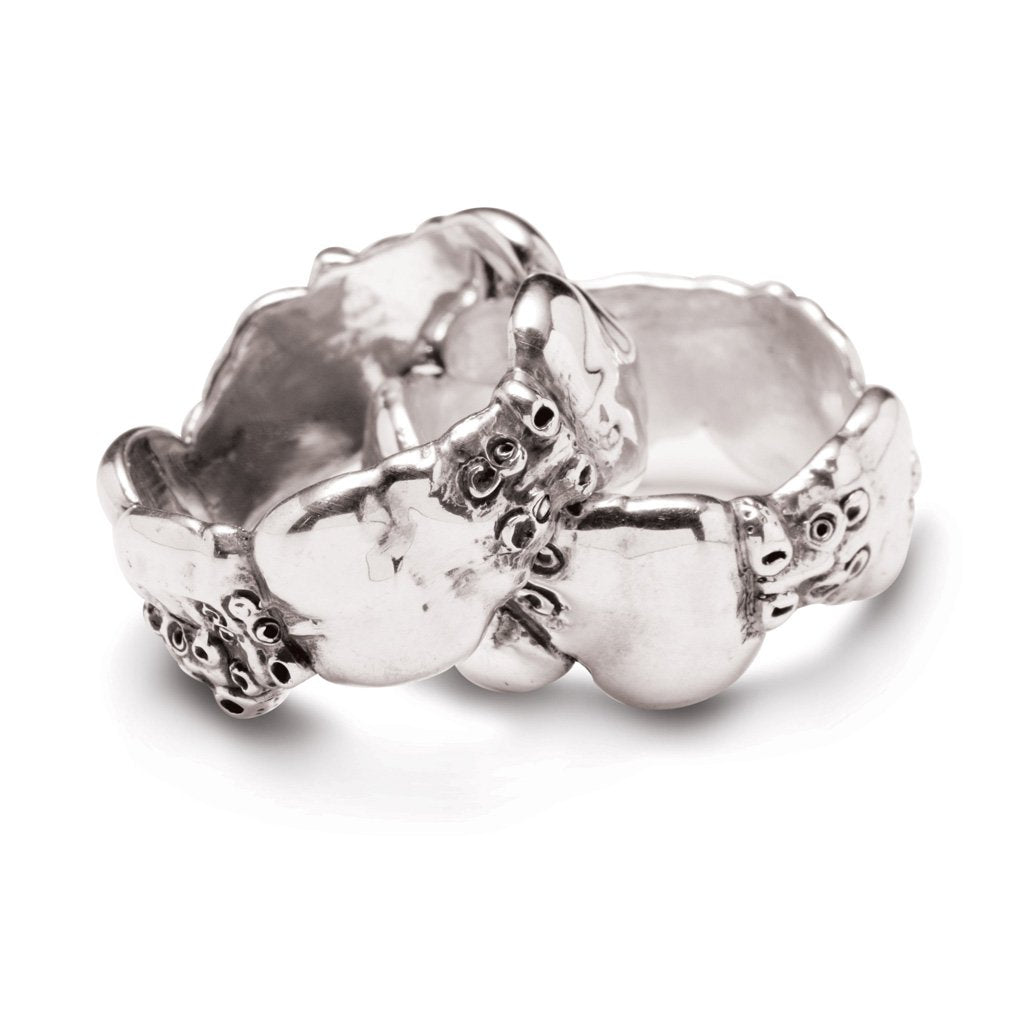 Hippo Ring in Silver – Patrick Mavros