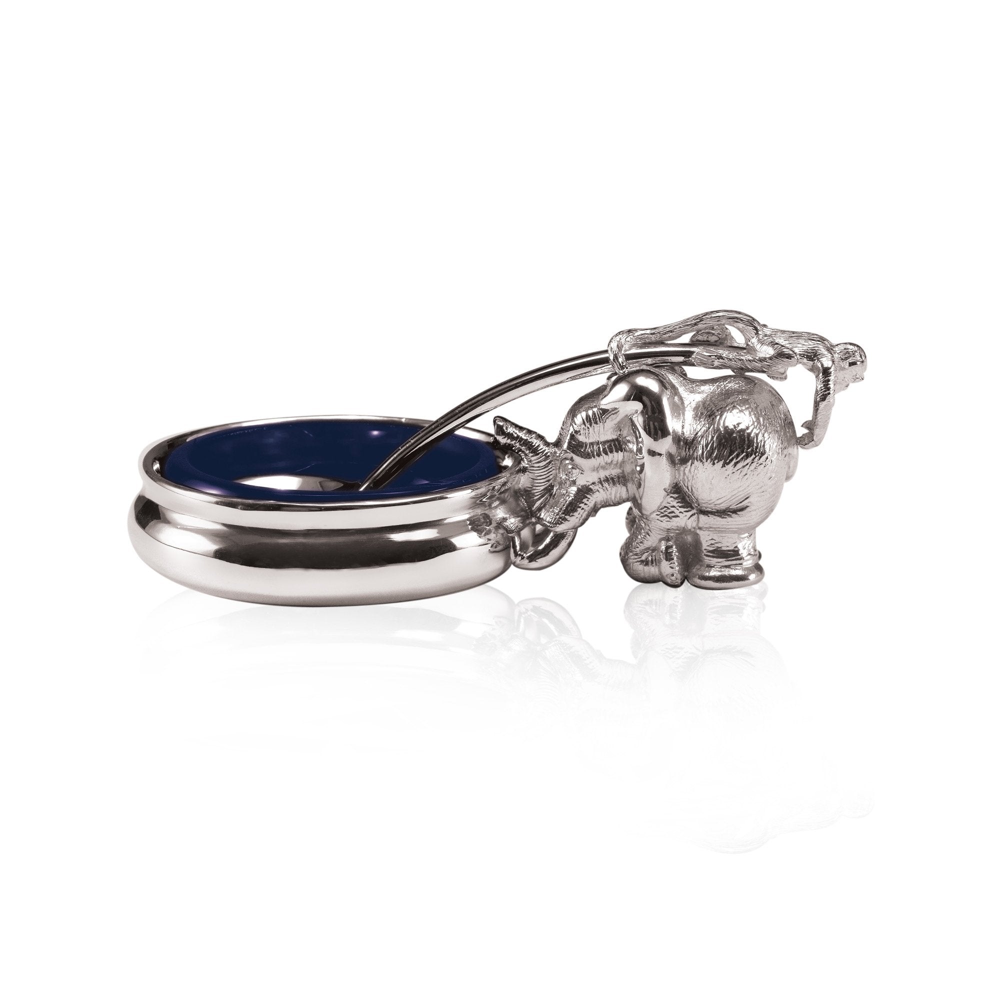 Elephant & Monkey Mustard Pot in Silver – Patrick Mavros