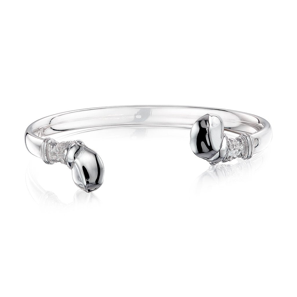 Hippo Wire Cuff in Silver – Patrick Mavros