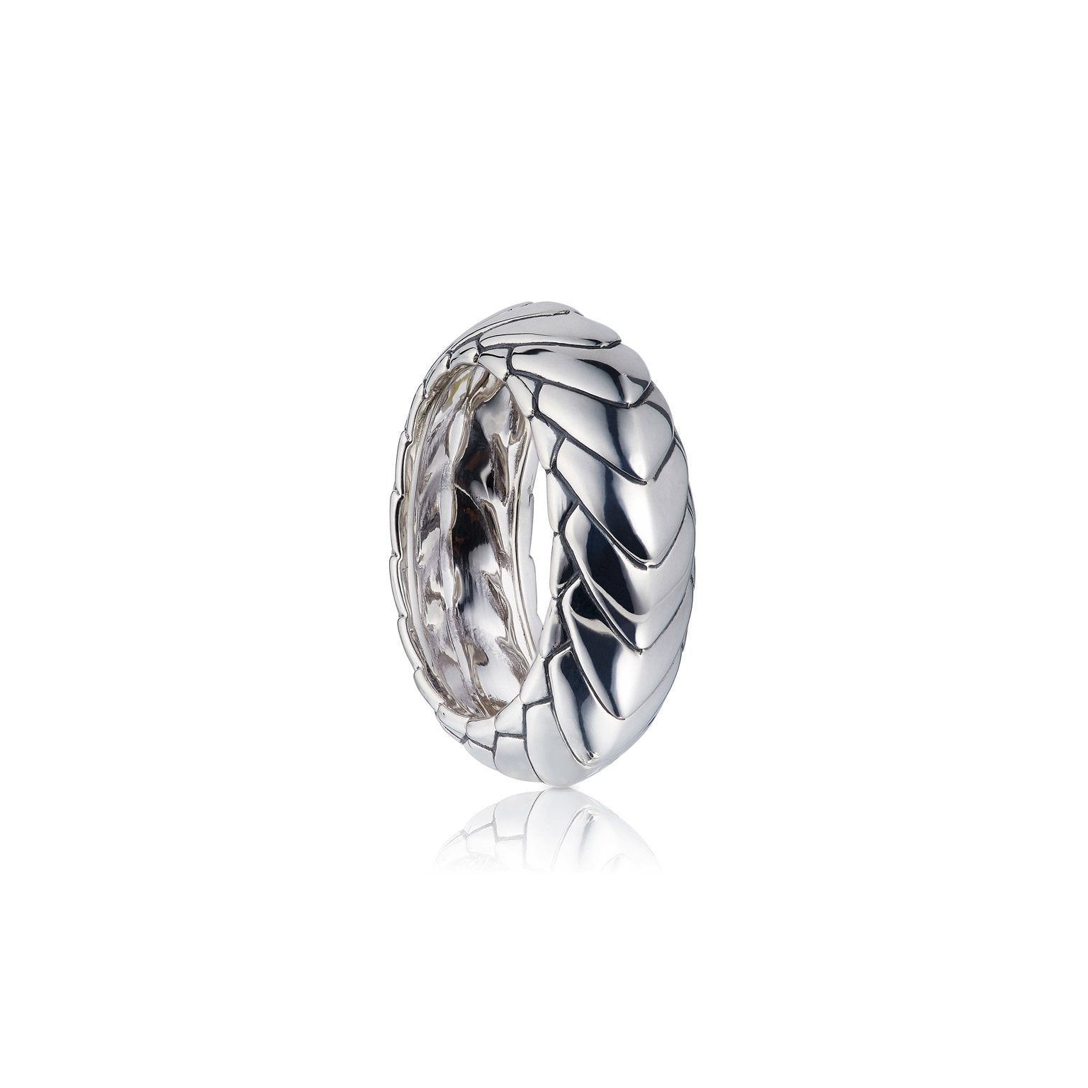 Pangolin Armour Ring | Men's Silver Ring | Handcrafted – Patrick Mavros