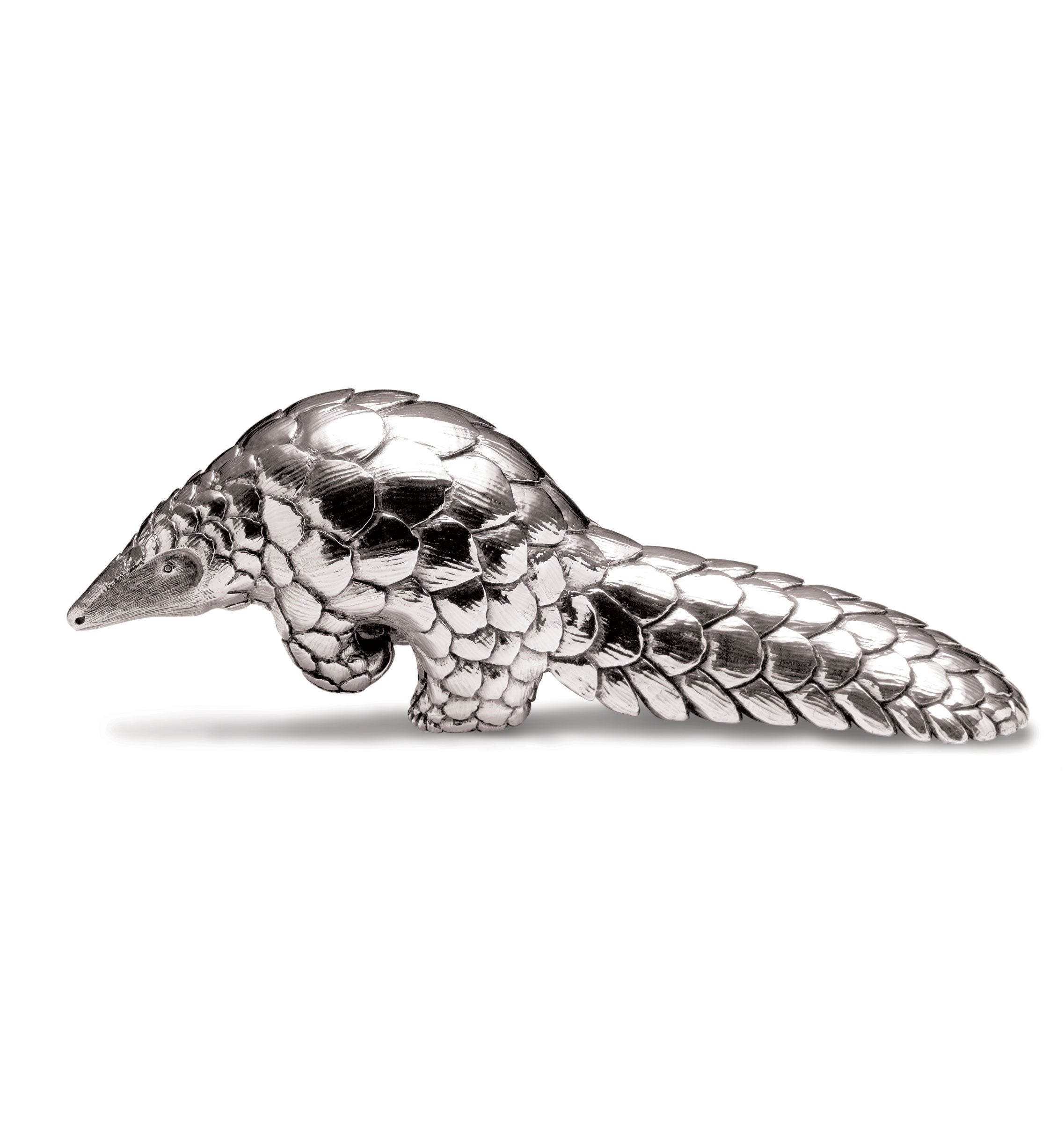 Pangolin Walking Sculpture | Sterling Silver Sculpture | Large Size ...
