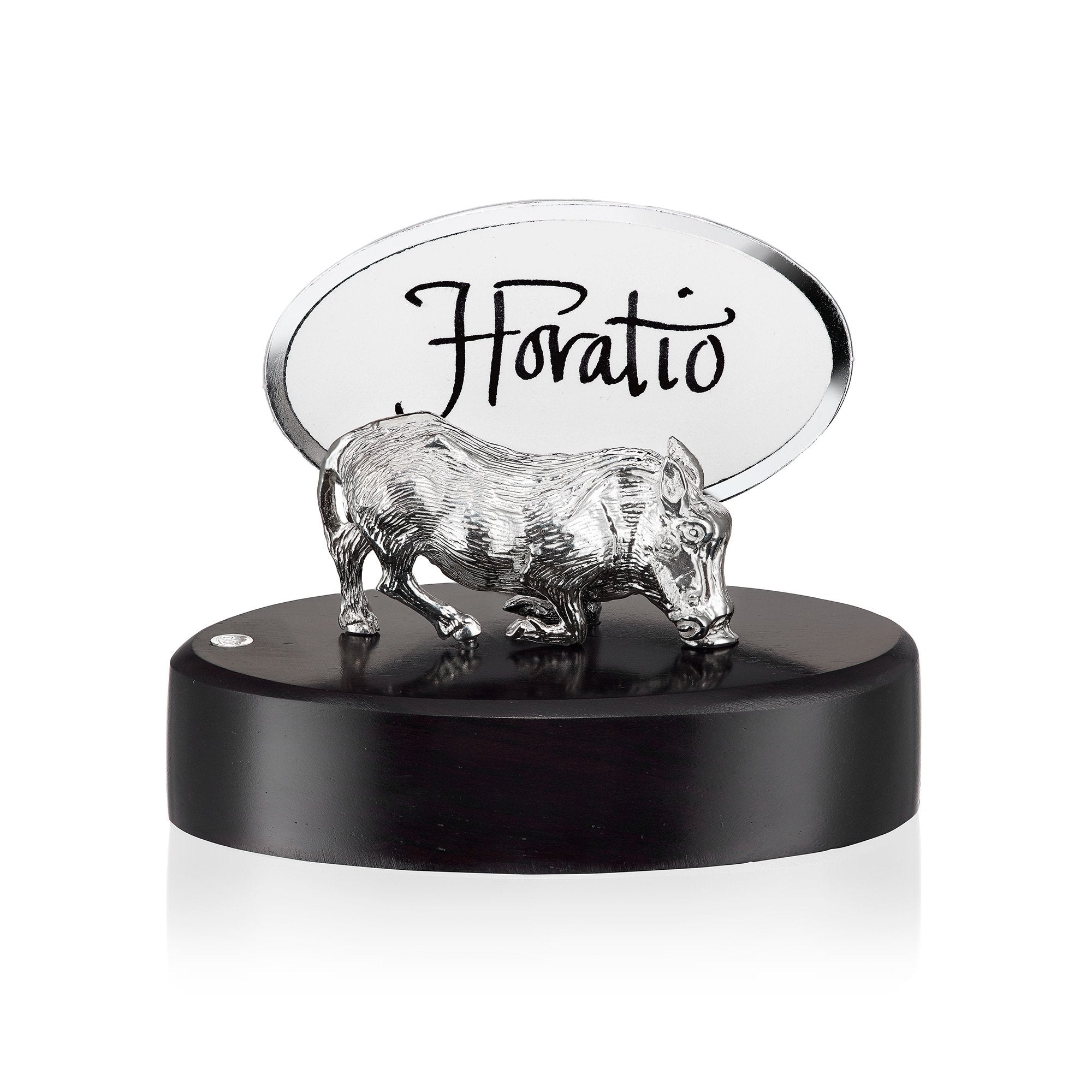 Warthog Rooting Place Card Holder in Silver – Patrick Mavros