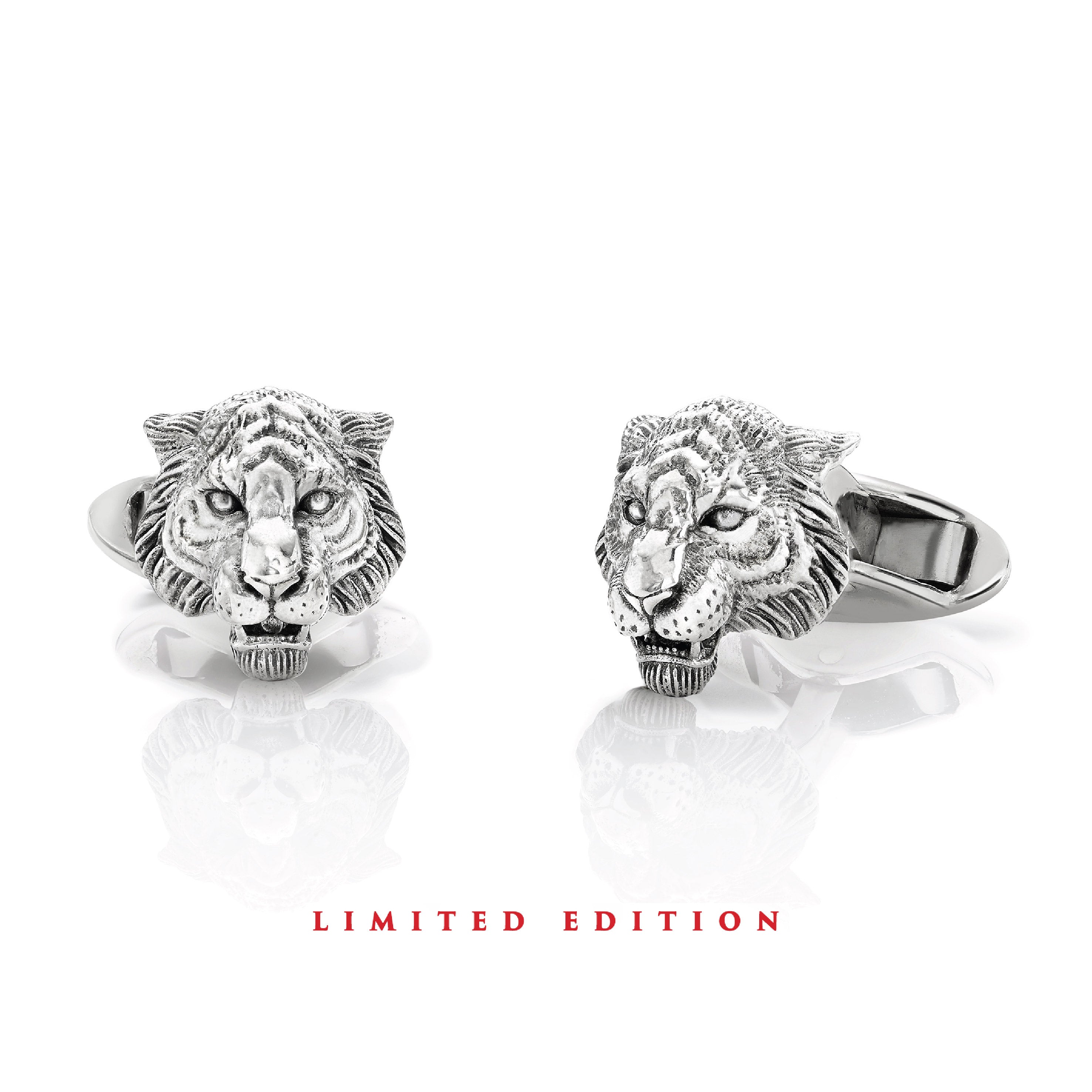Tiger Zodiac Cufflinks in Silver – Patrick Mavros