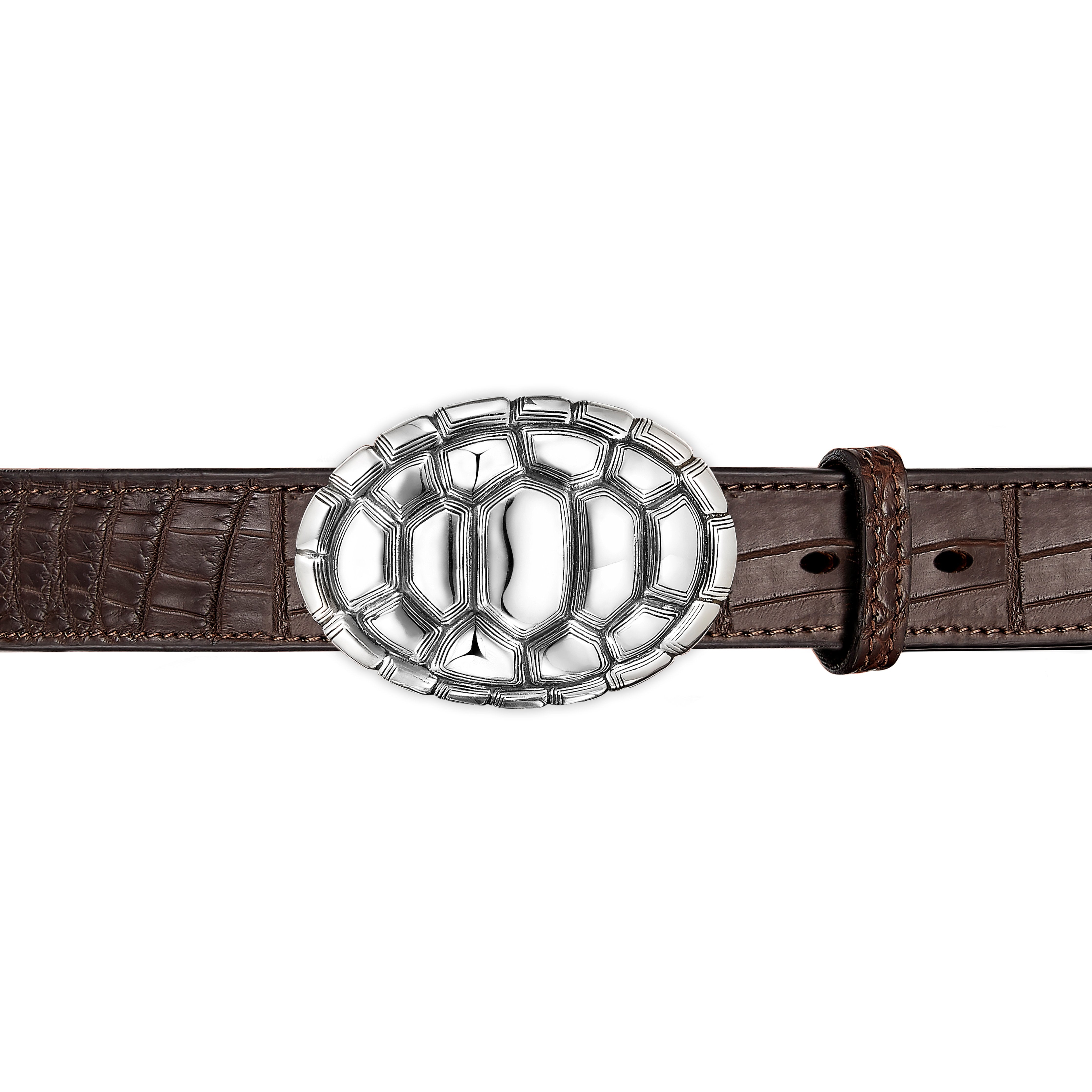 Tortoise Belt Buckle in Silver – Patrick Mavros