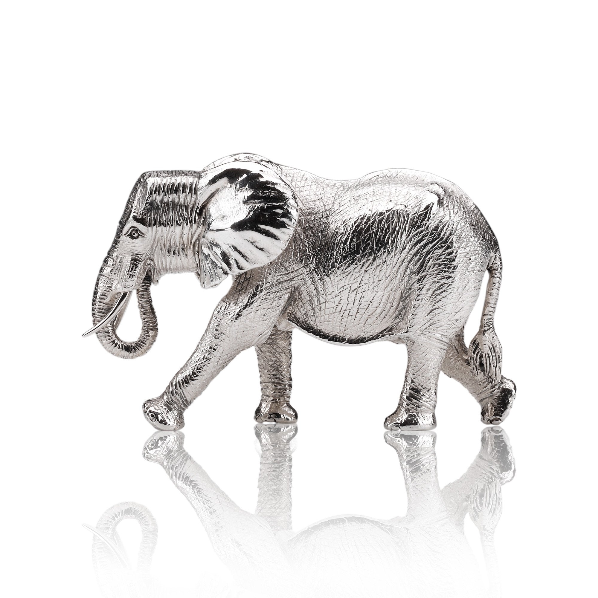 Elephant Sengwa Sculpture in Silver – Patrick Mavros