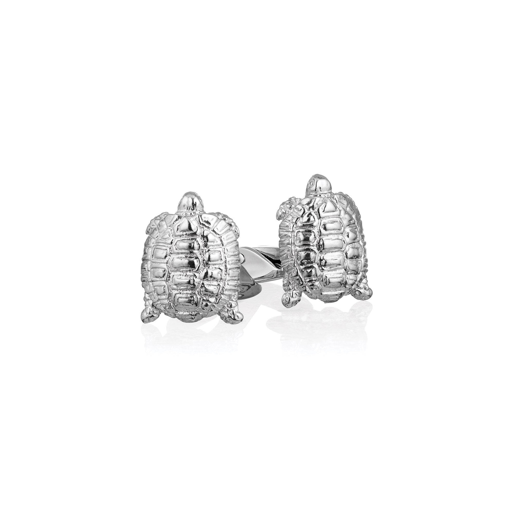 Tortoise Cufflinks in Silver – Patrick Mavros